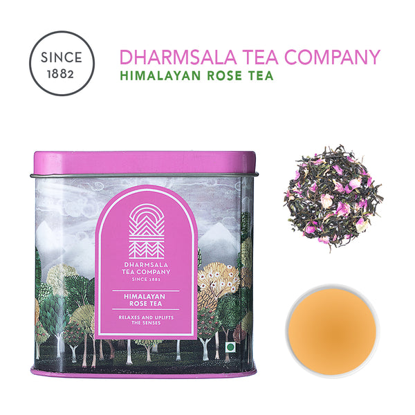 Himalayan Rose Tea - Kangra Black Tea with Natural Rose Petals ...